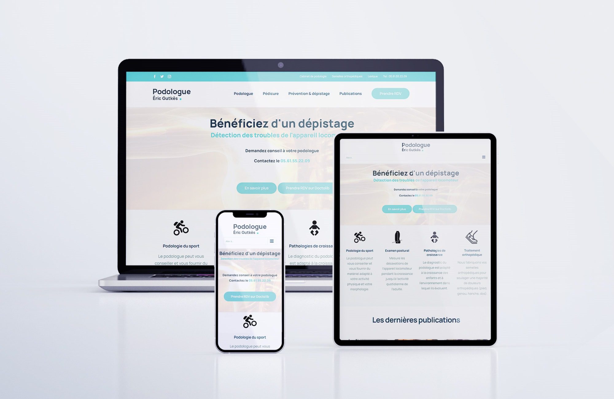 Site web : Podologue - Pédicure | Digitalisation & communication numérique